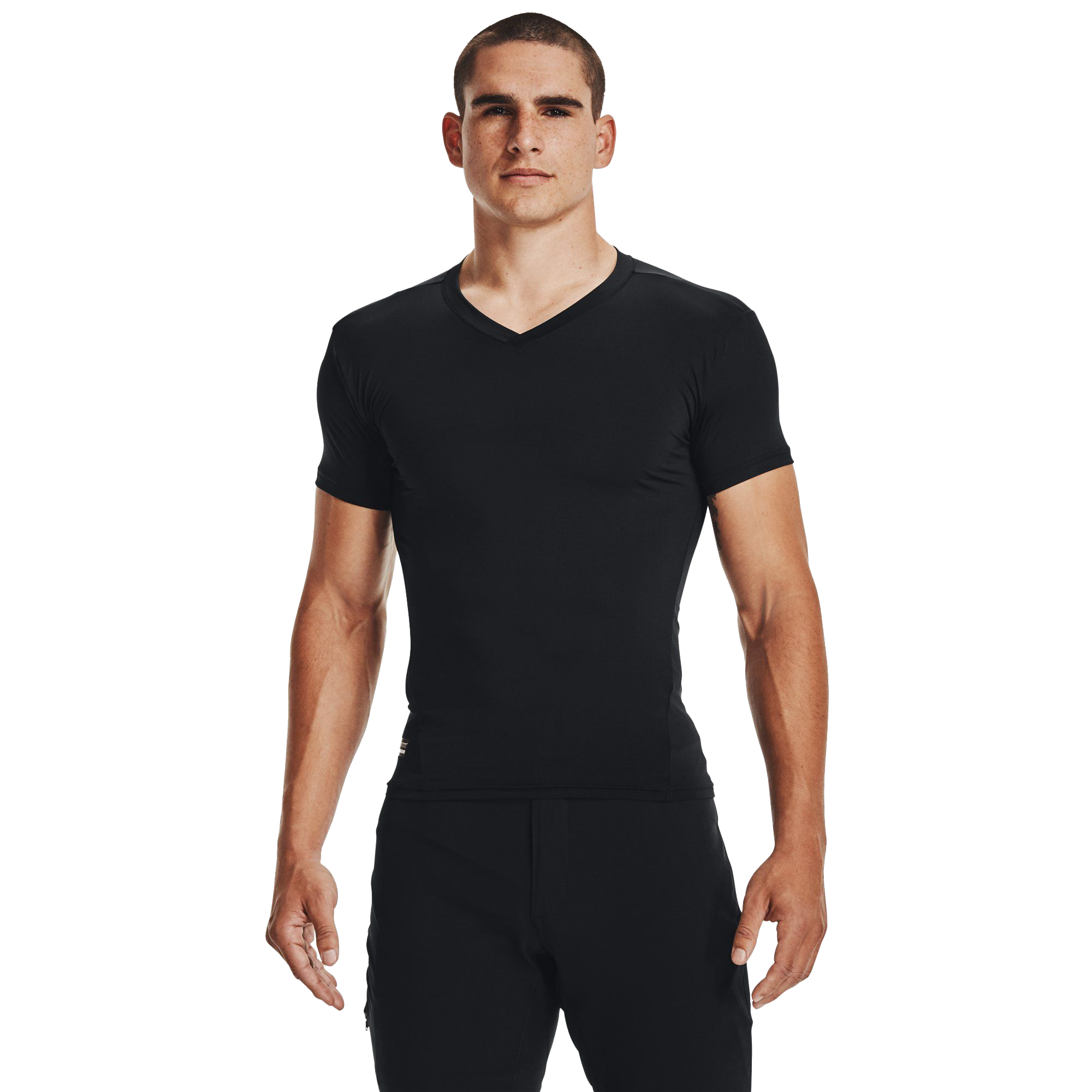 Under Armour Tactical HeatGear Compression V-Neck Short-Sleeve T-Shirt ...